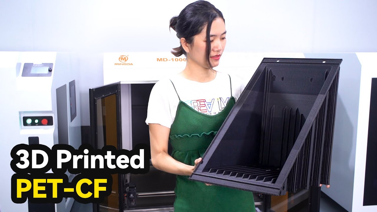3D Printing Industrial Parts with MINGDA MD-1000 Pro 3D Printer and PET ...
