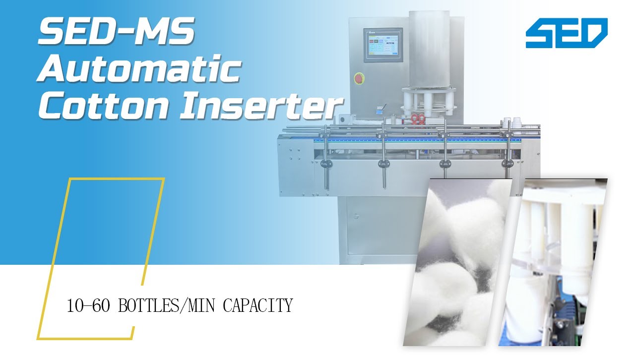 Automatic Cotton Inserter Machine (SED PHARMA) - YouTube