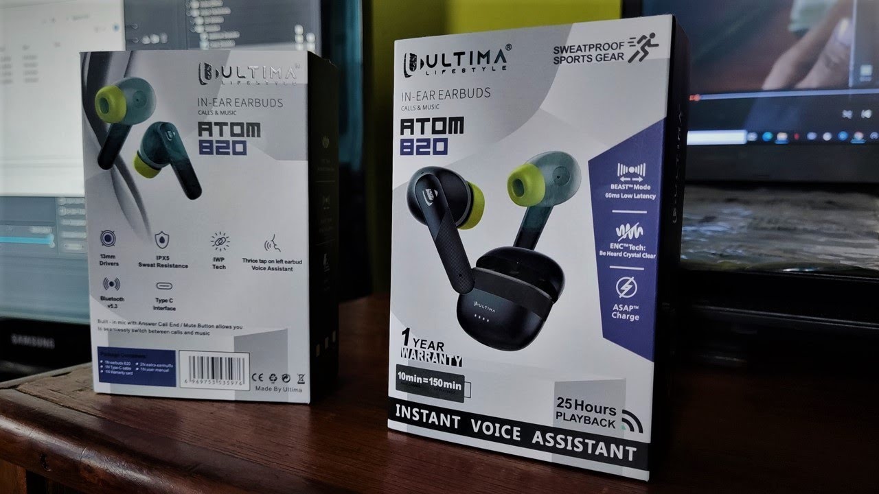 ULTIMA ATOM 820 Earbuds | Unboxing & Review | Nepal | - YouTube