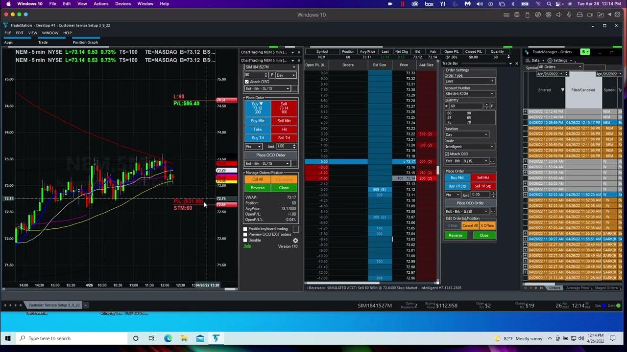 TradeStation Multiple Profit Targets. - YouTube