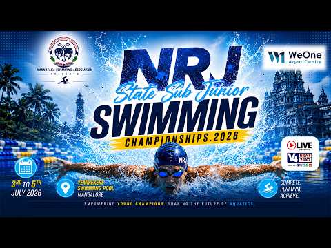 NRJ STATE SUB JUNIOR SWIMMING CHAMPIONSHIPS 2026 || W1 WE ONE AQUA CENTRE || DAY 2 || V4NEWS LIVE