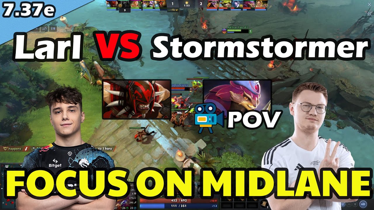 Stormstormer Pangolier VS Larl Bloodseeker | Focus on Midlane | 7.37e ...