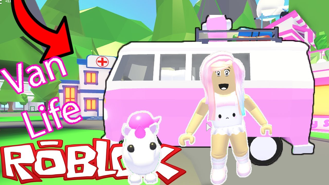 I Live The VAN LIFE In Roblox Adopt Me | Roblox Adopt Me - YouTube