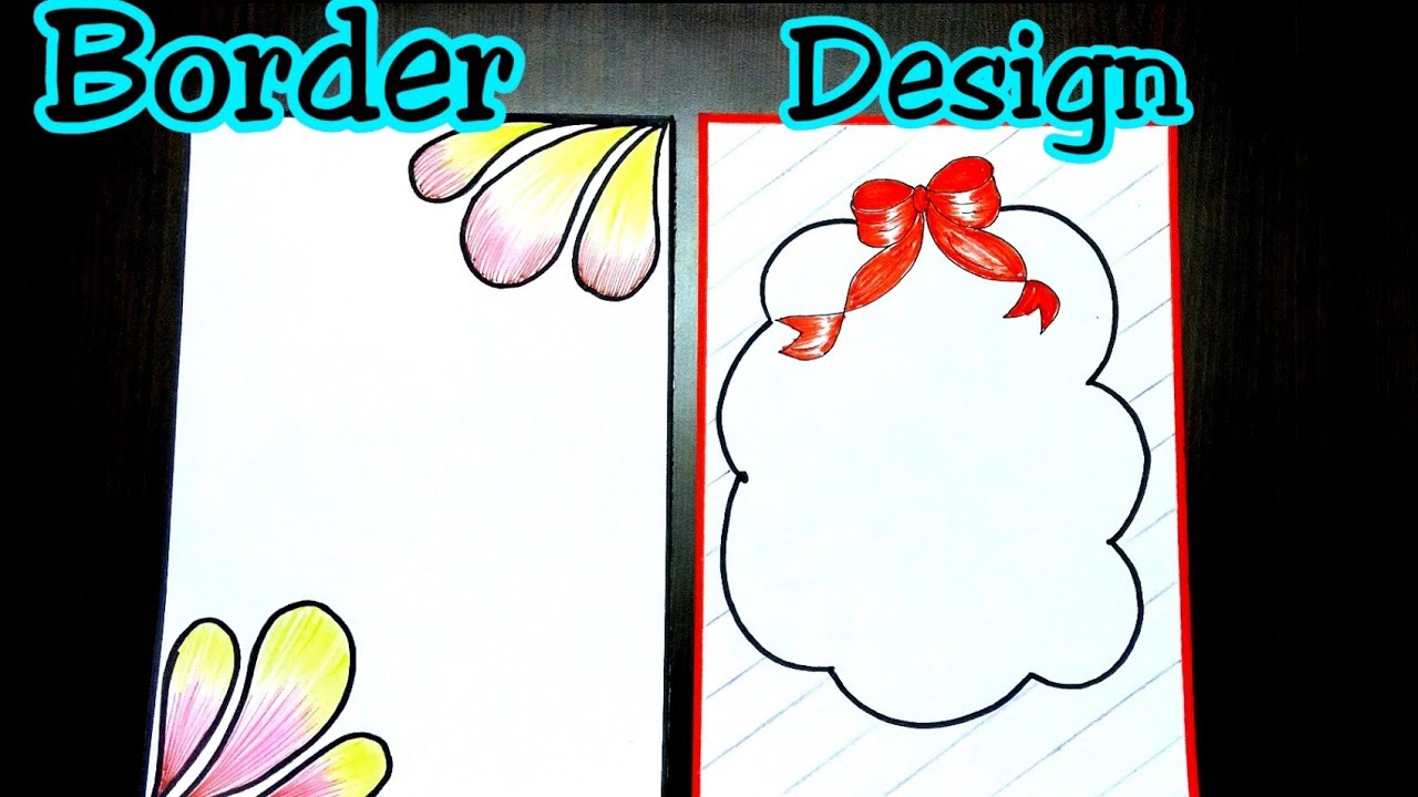 2 Border design/ border design making/border design making ideas ...