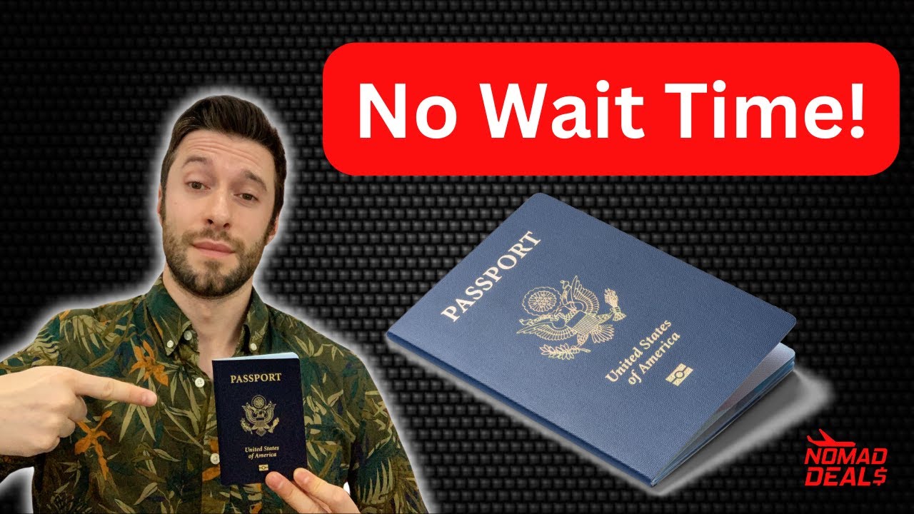 HACK: How to Get a U.S. Passport Fast With No Wait Time - YouTube