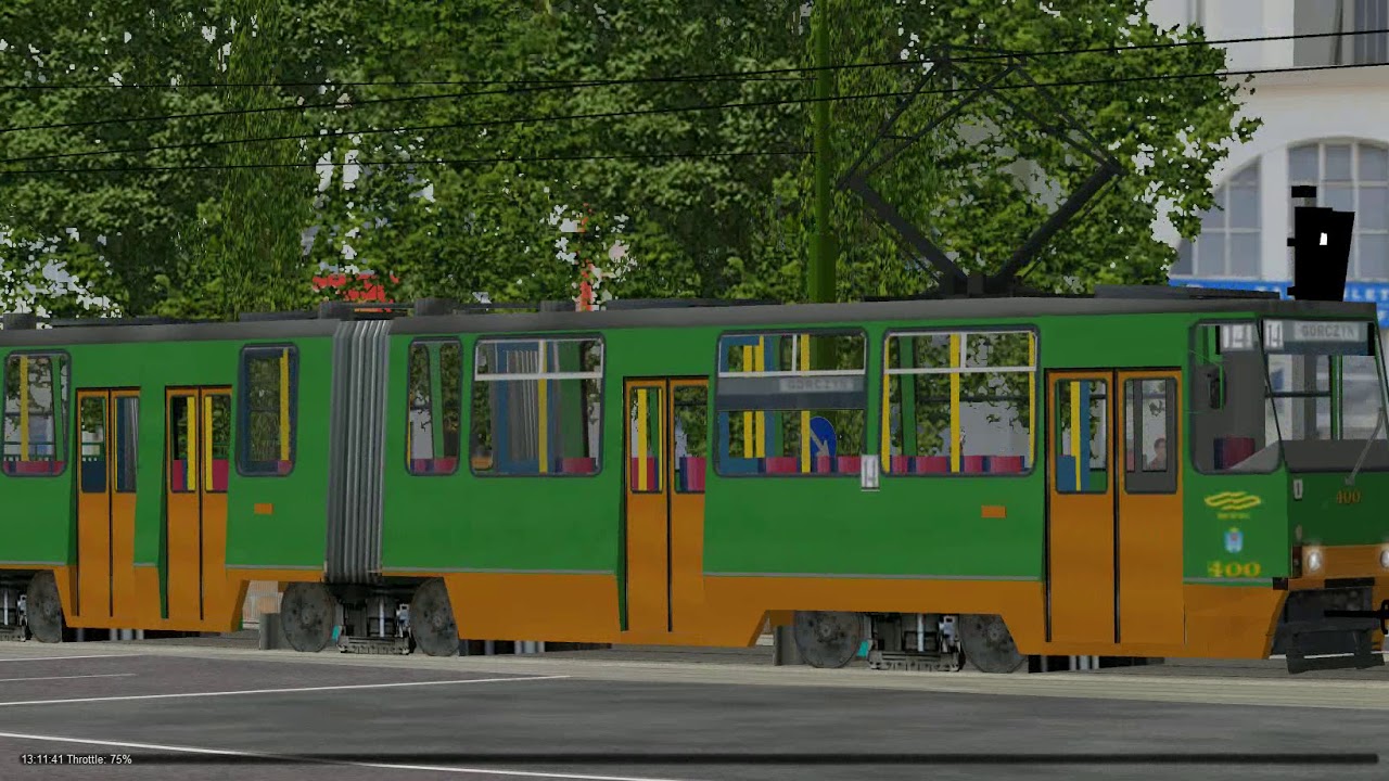 HCP 115N na trasie Poznan_TRAM 1.5 + MSTS +Open Rails 1.3.1 - YouTube