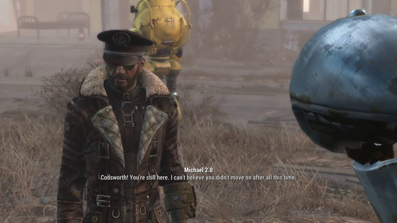 SPOILERS - Meeting Codsworth after finishing the main quest - YouTube