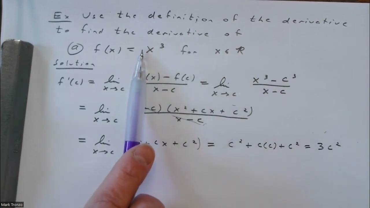 Intro Real Analysis: Derivatives (Part 1) - YouTube
