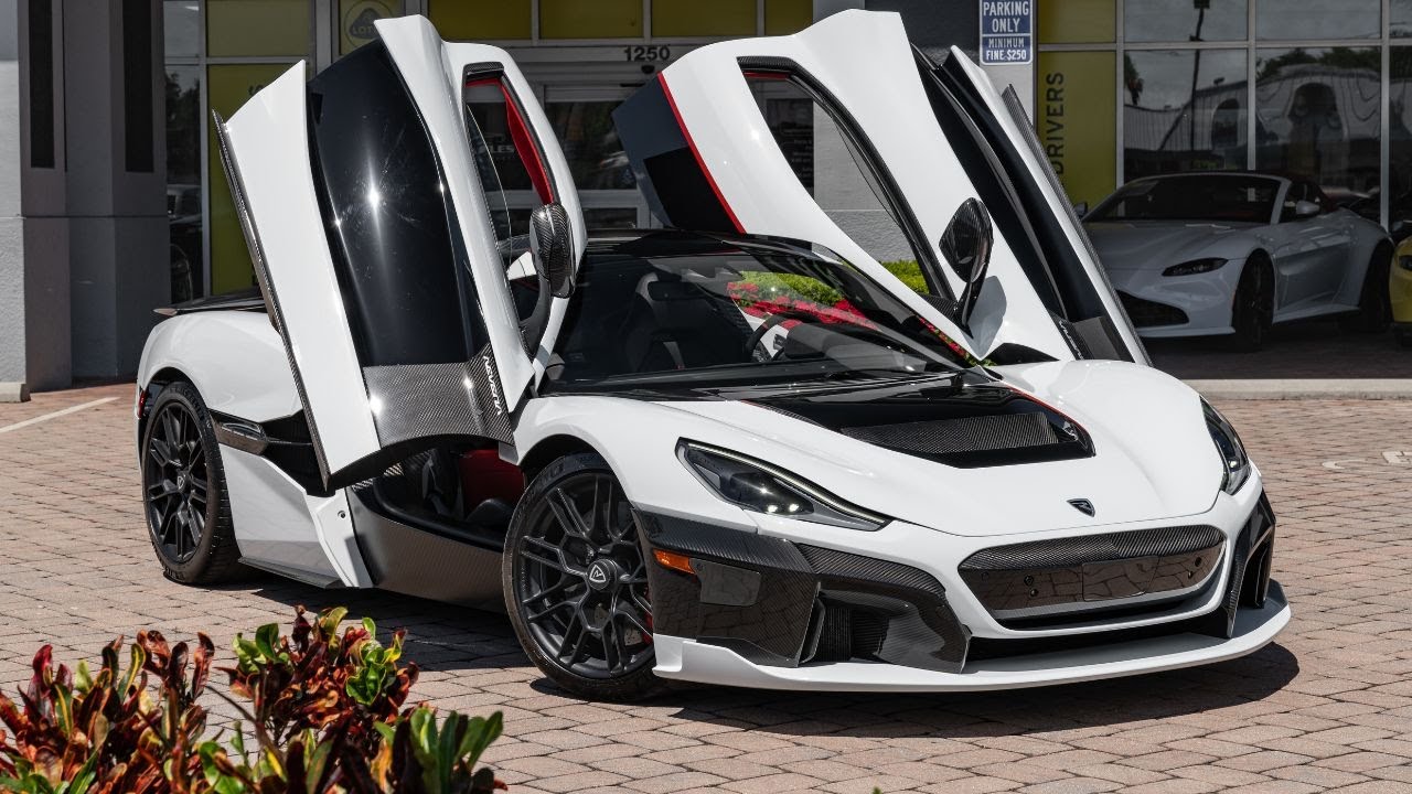 Rimac Nevera in White Over Red Interior - YouTube
