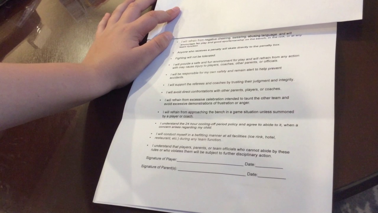 Signing my first hockey contract - YouTube