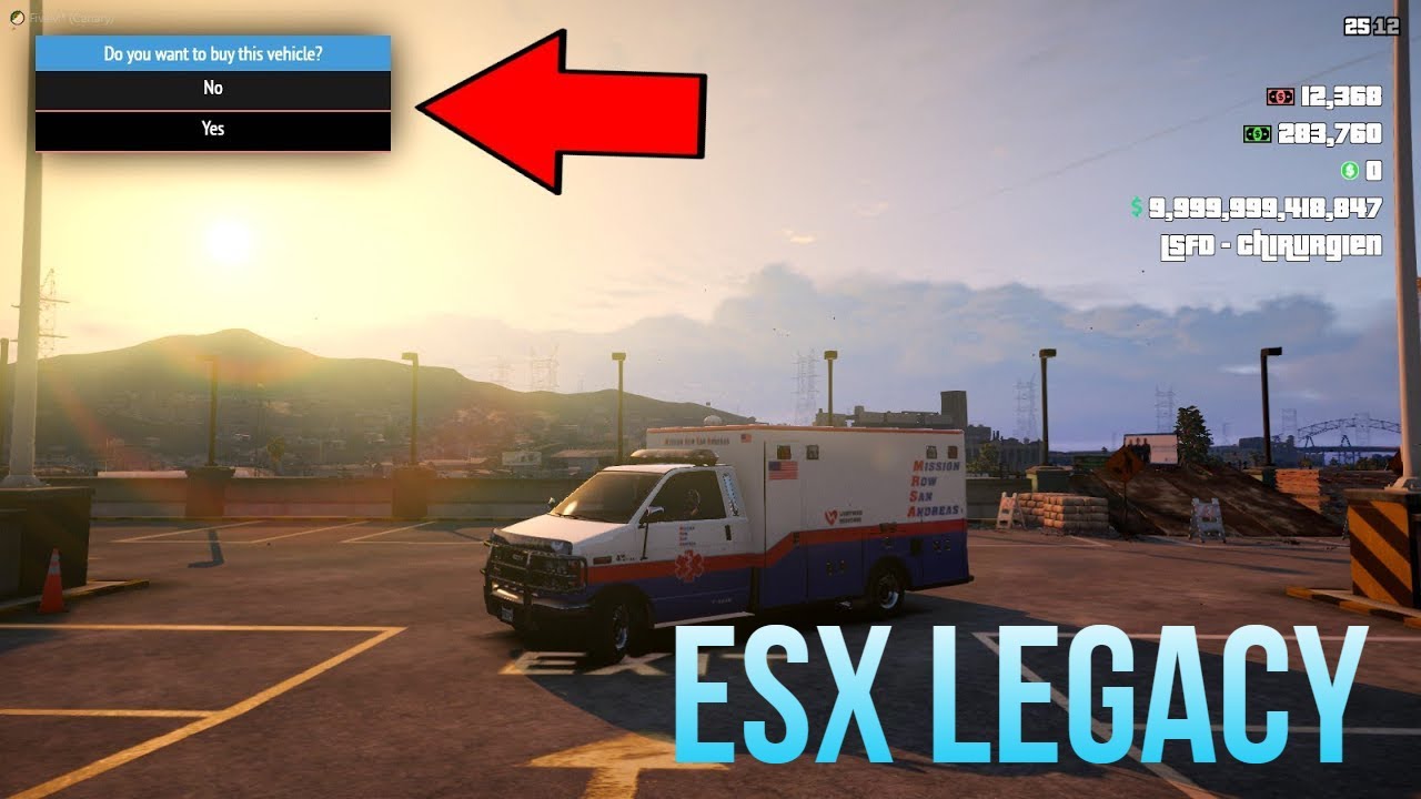 Como hacer que el esx_ambulancejob v.legacy sea compatible con el esx_advancedvehicleshop FiveM ...