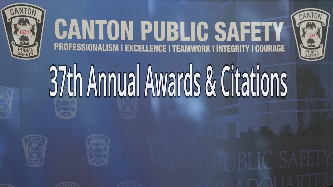 37th Annual Canton Township Police Awards - YouTube