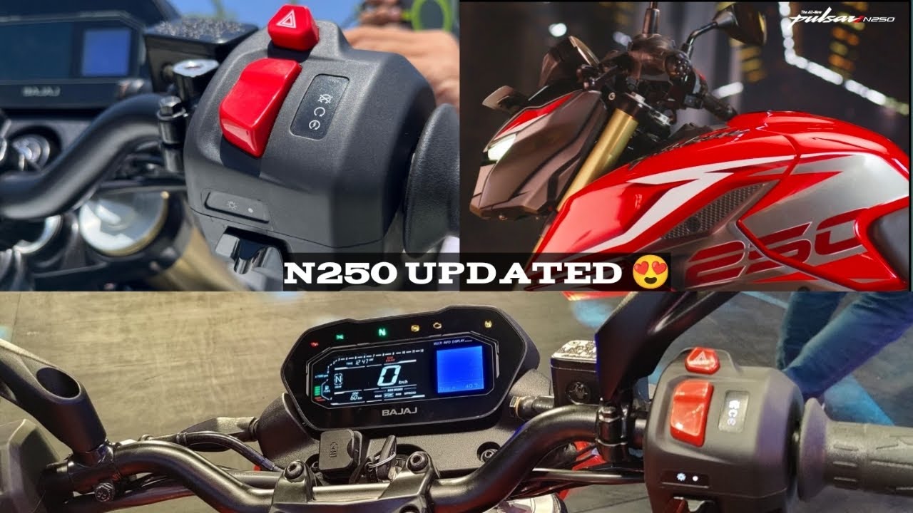 2025 Upcoming Bajaj Pulsar N250 Updated - New TFT Display, Hazard ...