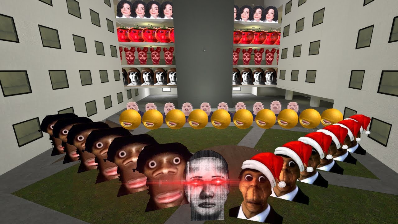 OBUNGA VS SELENE VS JACKSON VS JOHN PORK NEXTBOT! gmod - YouTube