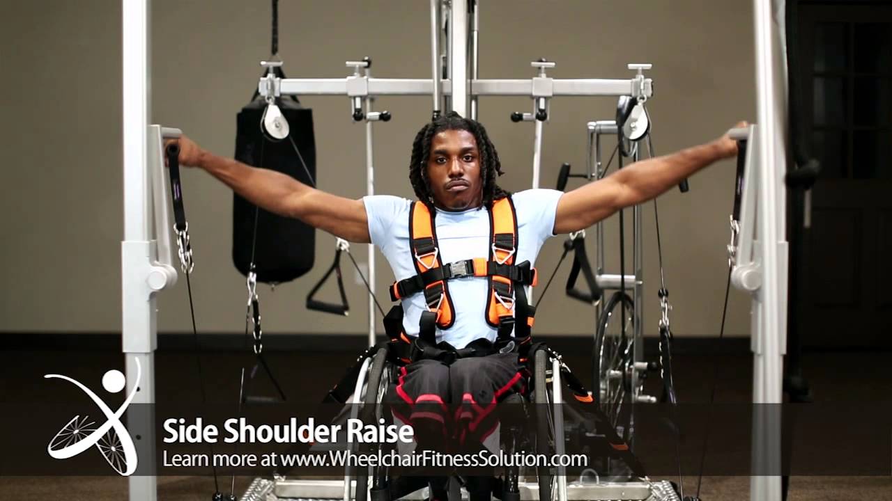 Wheelchair Fitness Solution | Exercise: Side Shoulder Raise (39 of 40 ...