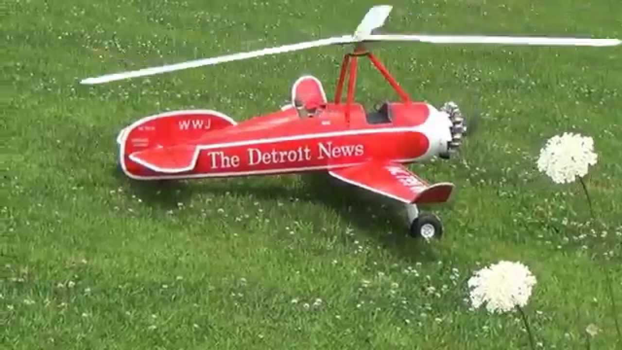 R/C Pitcairn PCA-2 Autogiro - Flight #33 - YouTube