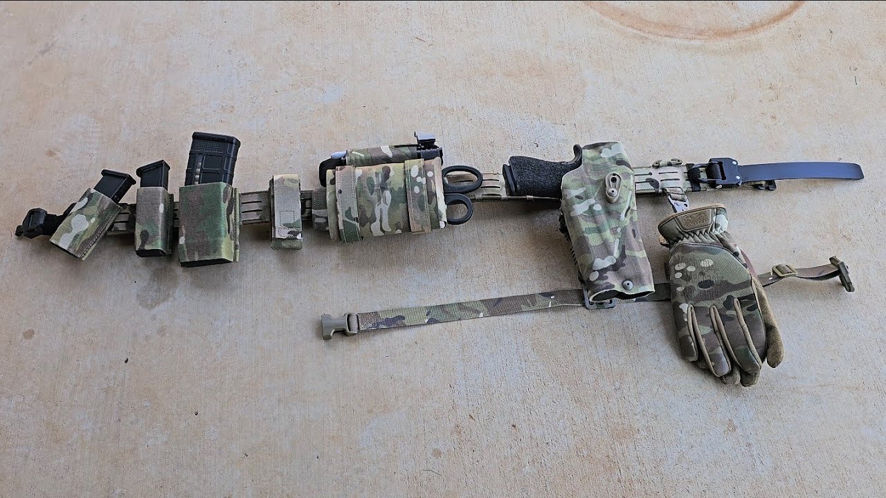 MY BATTLE BELT SET UP!!! - YouTube