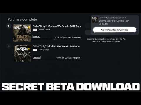 SECRET MW4 DMZ Beta Download.. (New Content, Update, & MORE!)