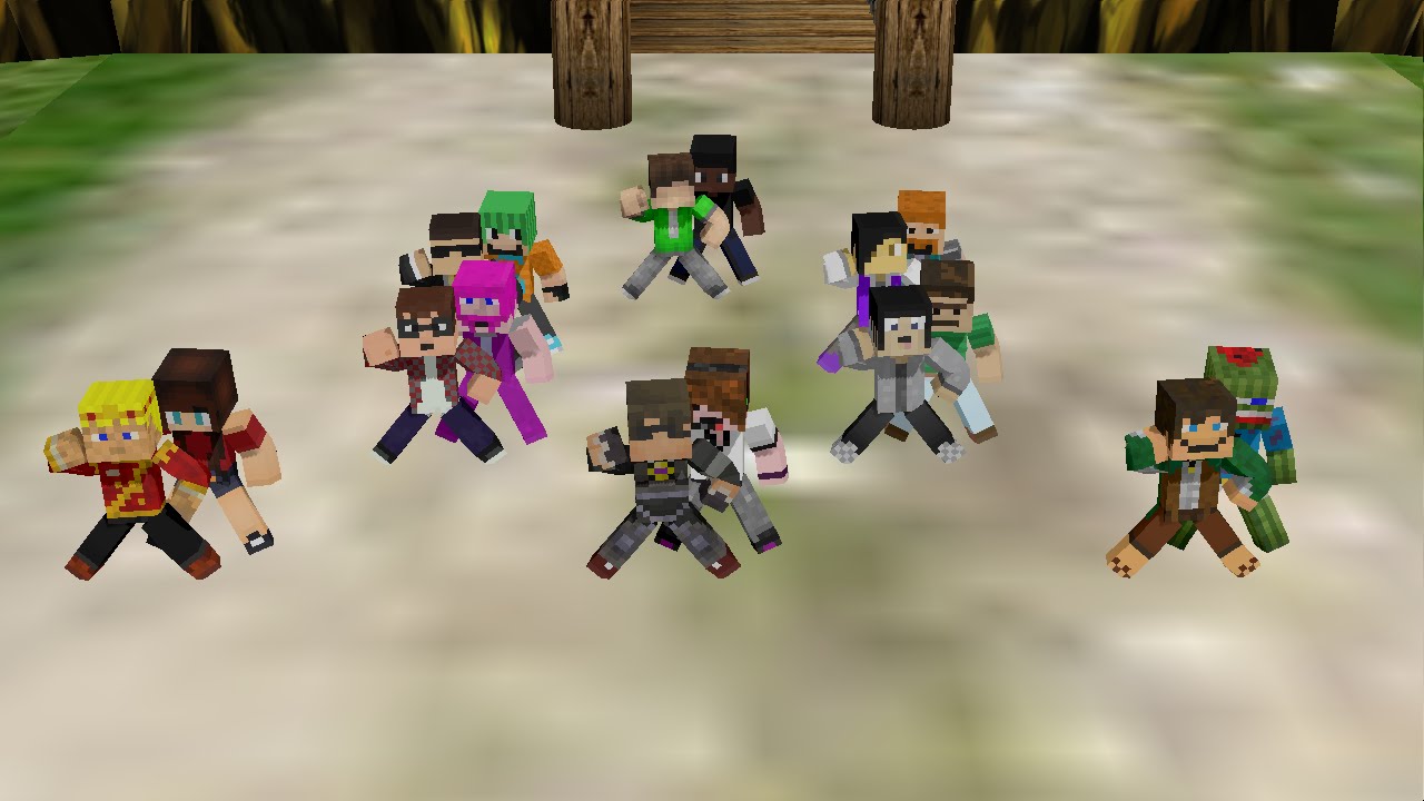 (MMD) Minecraft Youtubers - Panda Hero (Models download) - YouTube