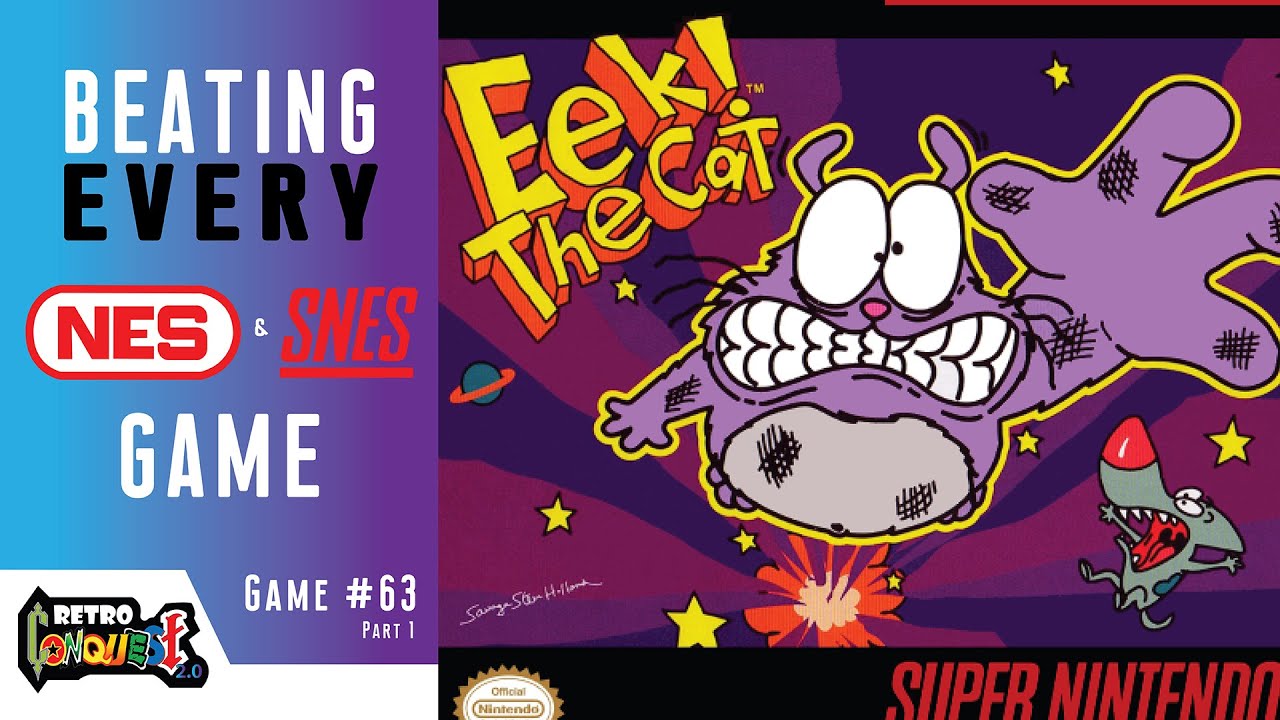 Eek! The Cat (SNES) - Retro Conquest (Game 63/1400) Part 1/4 - YouTube