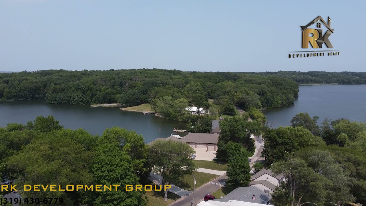 RK Development Group's New home on Lake Macbride - YouTube