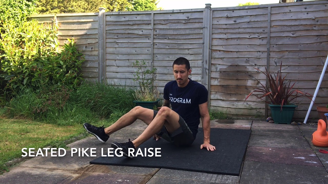 Seated Pike Leg Raise Tutorial - THE PROGRAM UK - YouTube
