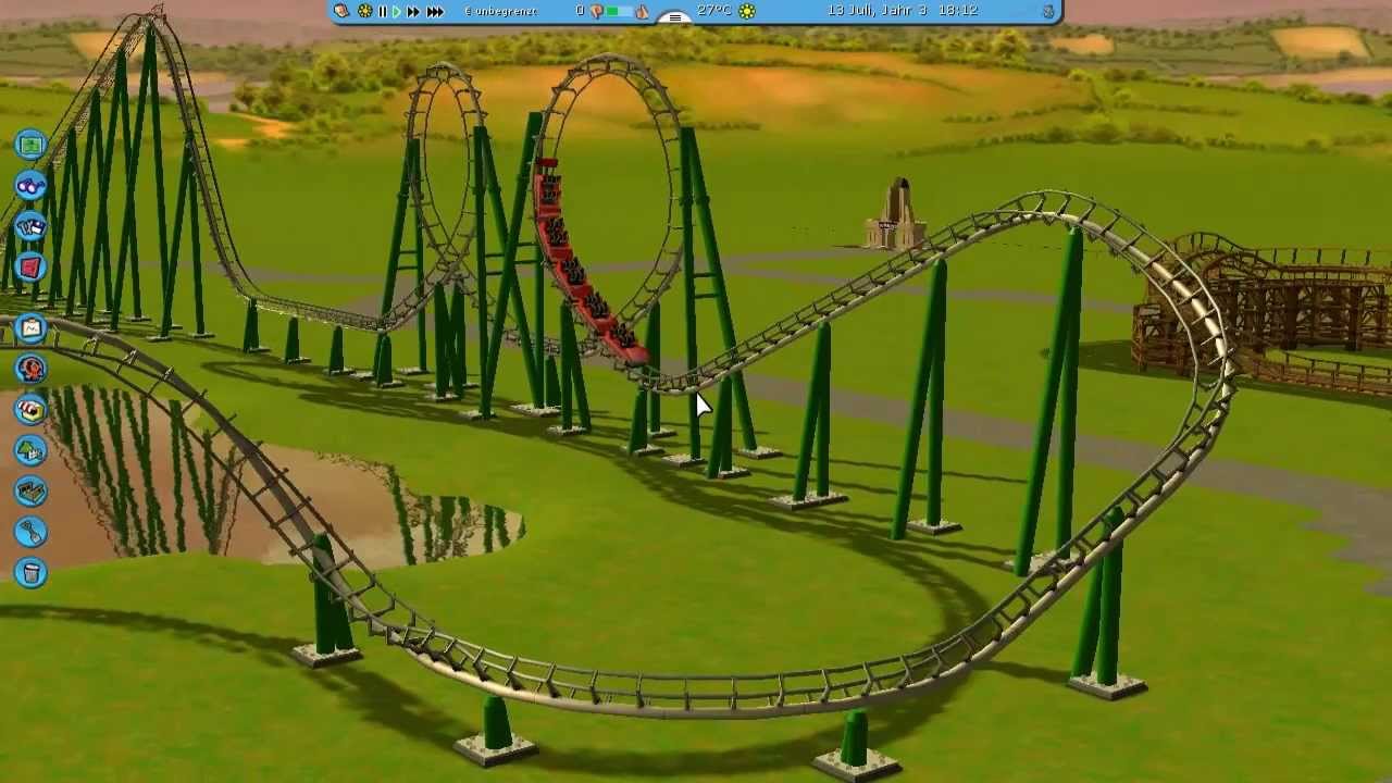 Rct3 Big Loop Heide Park - YouTube