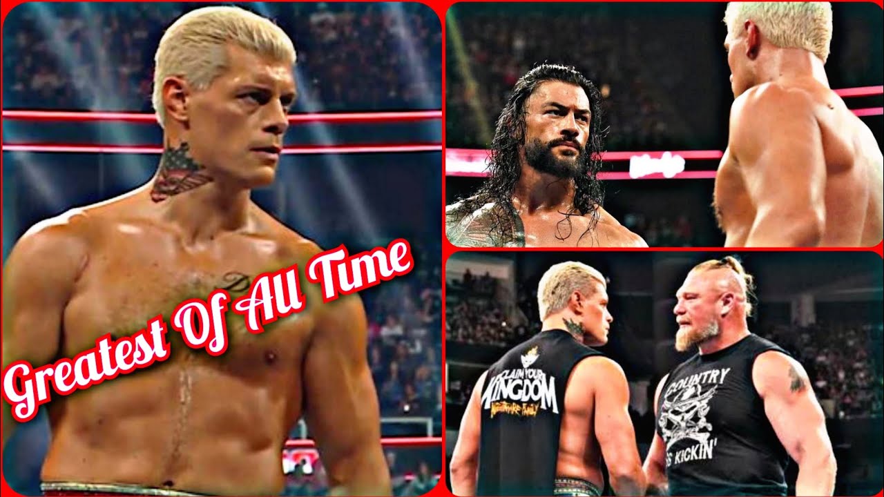 Cody Rhodes,greatest WWE wrestler after John Cena and Roman Reigns—the ...