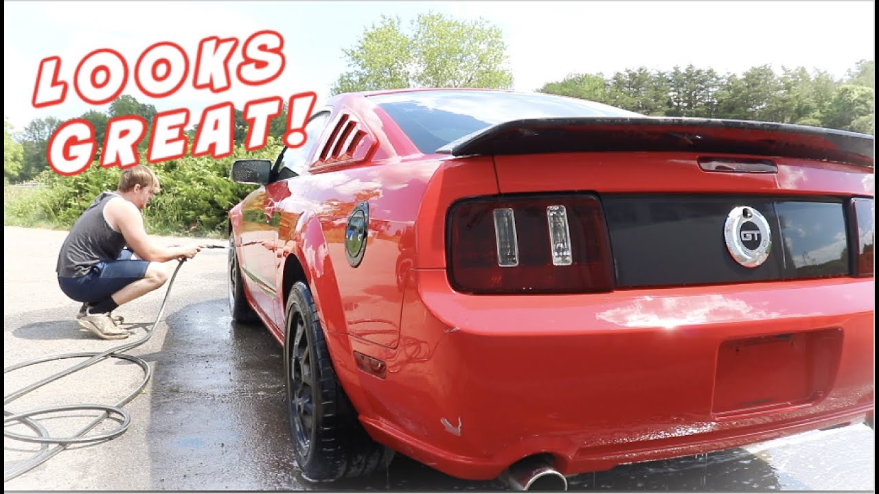 MUSTANG GETS FIRST DEEP CLEAN IN YEARS!! - YouTube