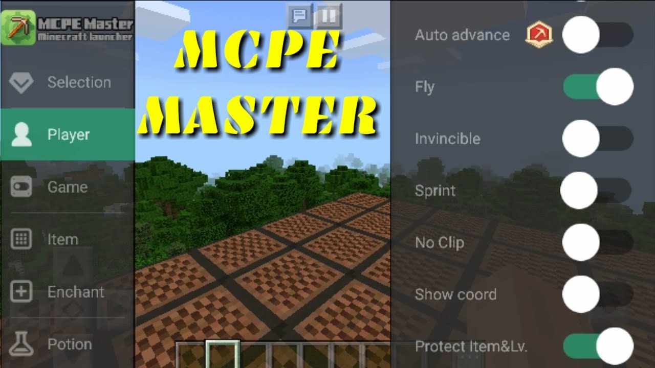 Minecraft pe [1.2.8] Best Mod Menu from MCPE MASTER app - YouTube