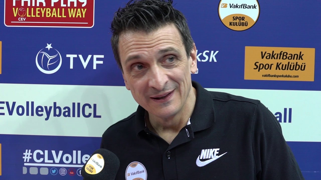 Giovanni Guidetti after qualifying for the Final Four of #CLVolleyW ...