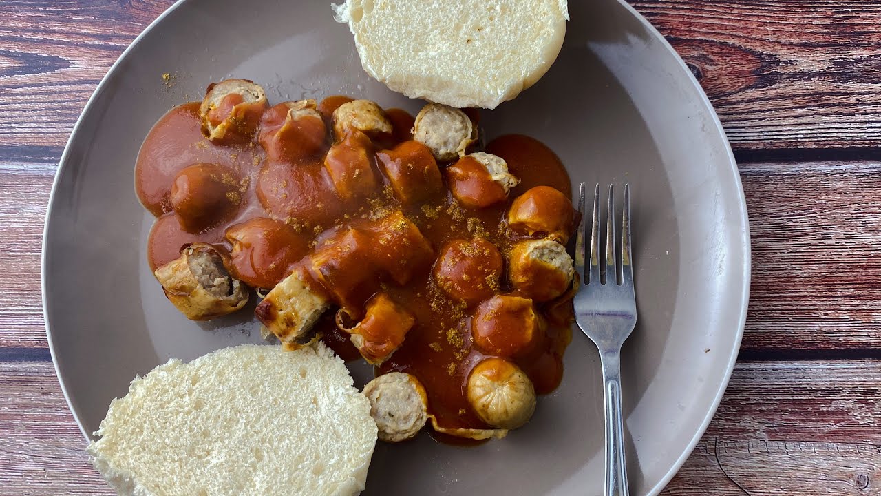 How to make very easy German Currywurst using a packet sauce and ...