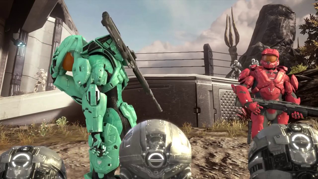 Red vs blue Tucker dance - YouTube