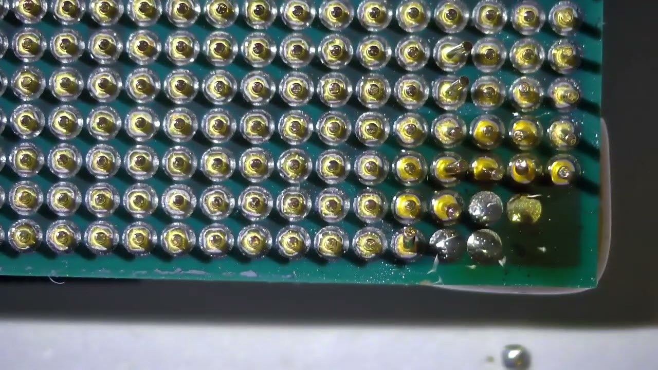 AMD RYZEN CPU PIN SOLDERING - YouTube