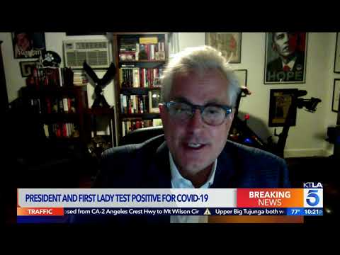 KTLA 10 1 20 Matt Klink President Has COVID 10pm - YouTube
