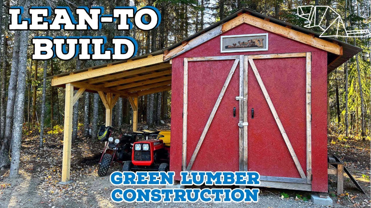 BUILDING A LEAN-TO [WORKSHOP EXPANSION] - YouTube