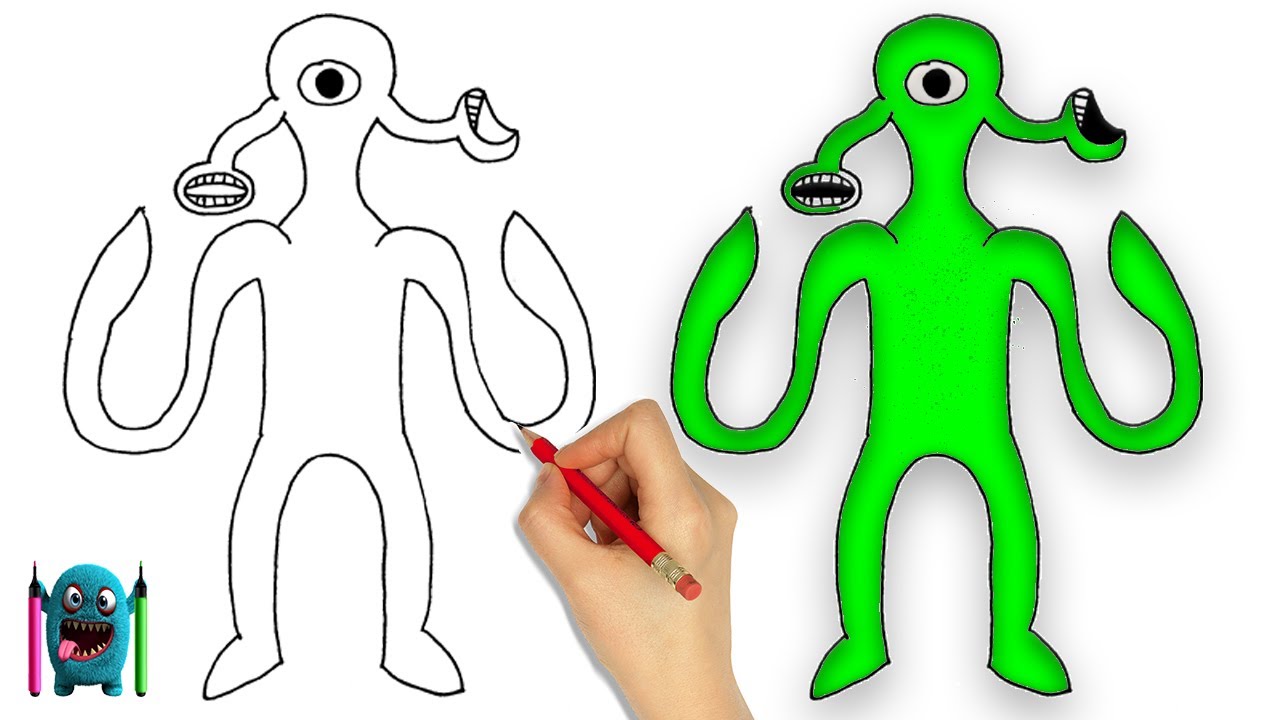 Toxic Toksik Gazer Çizimi How to Draw Garten of Banban 4 - YouTube