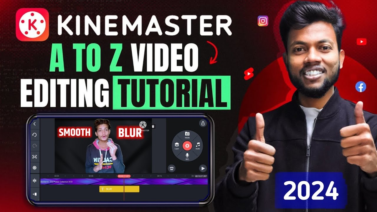 Kinemaster Full Video Editing 2024 !! वीडियो Editing कैसे करे ...