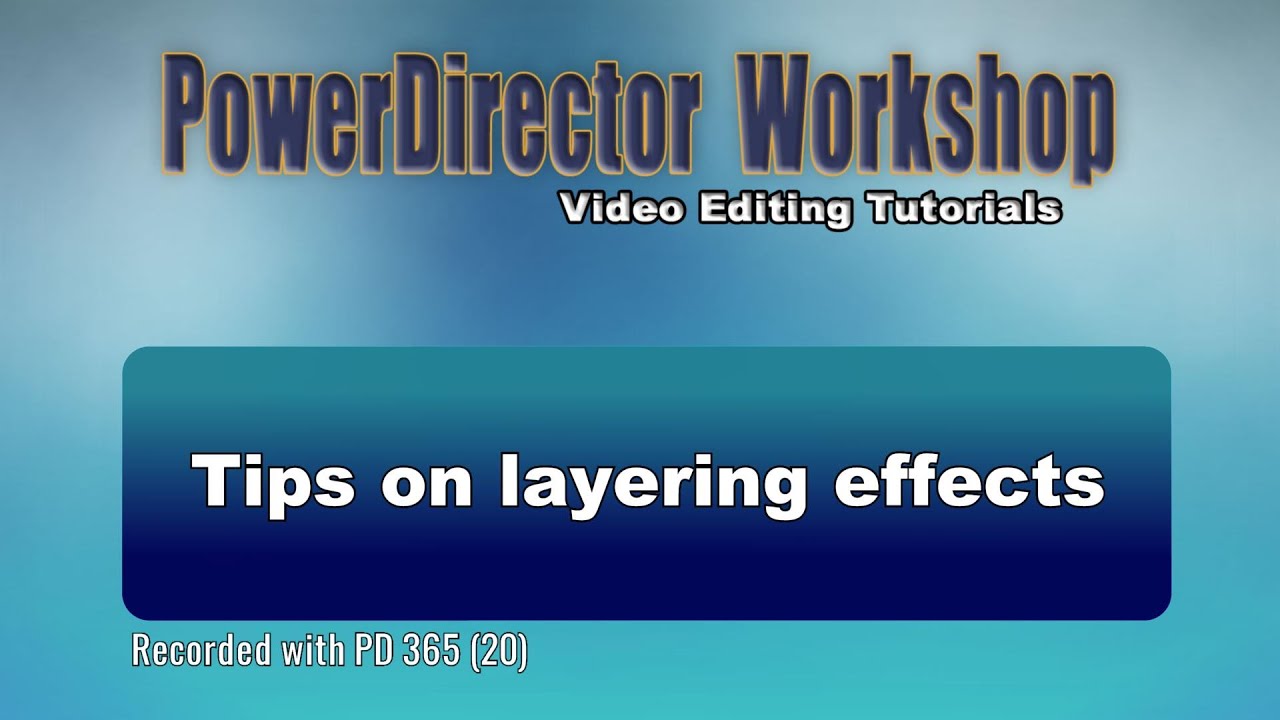 Tips on Layering Effects - YouTube