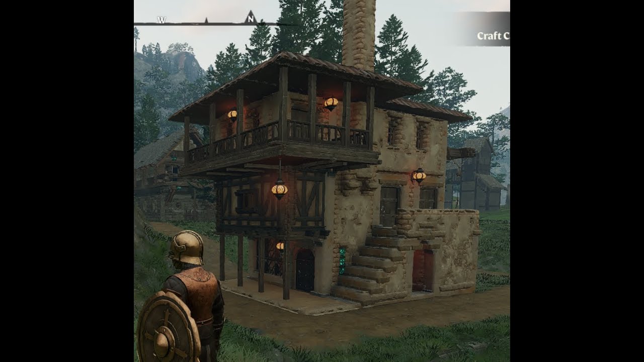 Enshrouded More Houses At Peaceful Acres Village! - YouTube