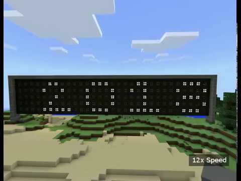 Minecraft text scrolling (redstone lamp) - YouTube