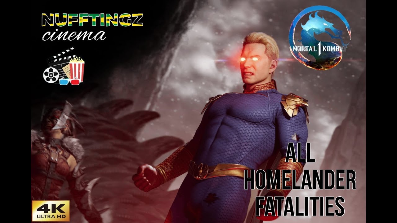 Mortal Kombat 1 Homelander Fatalities 4k 60 FPS - YouTube