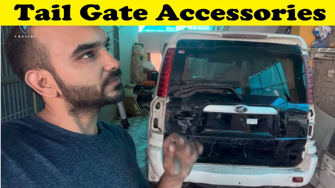 Scorpio Tail gate ki accessories kaise lagae - YouTube