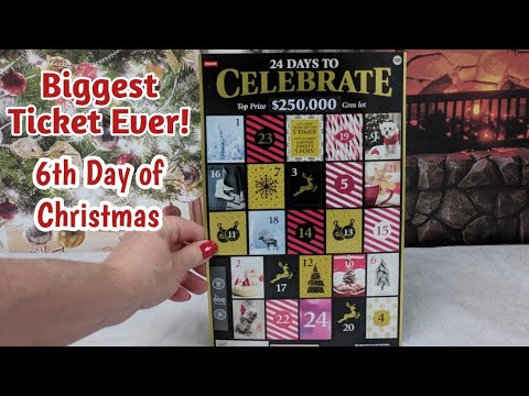 24 Days To Celebrate Scratch Ticket | 6th Day of Christmas | Advent ...