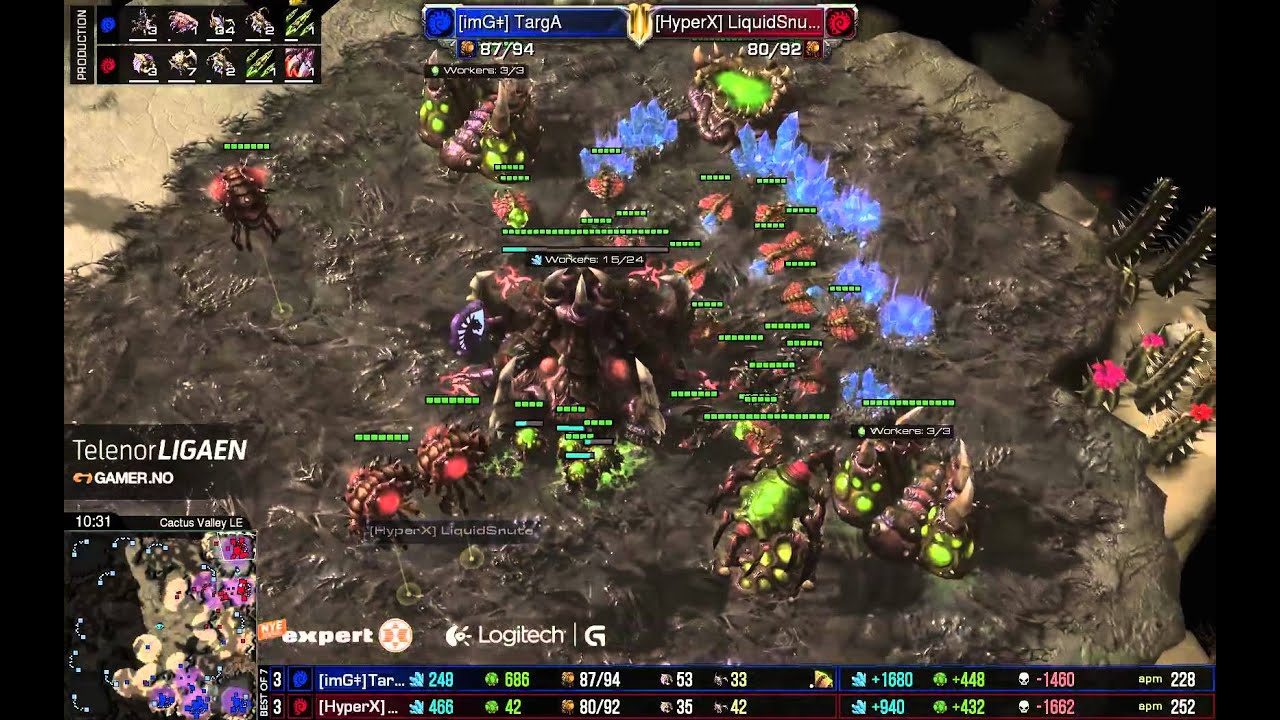 Telenorligaen finale: StarCraft II - Liquid.Snute vs. imG#TargA. Kamp 7 ...