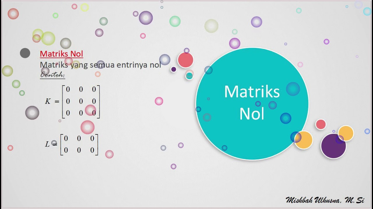 Jenis-jenis Matriks & Invers Matriks 2x2 (Matriks dan Aljabar Linear ...