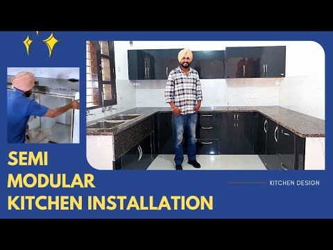 Semi Modular Kitchen kaise banta hai | modular kitchen - YouTube