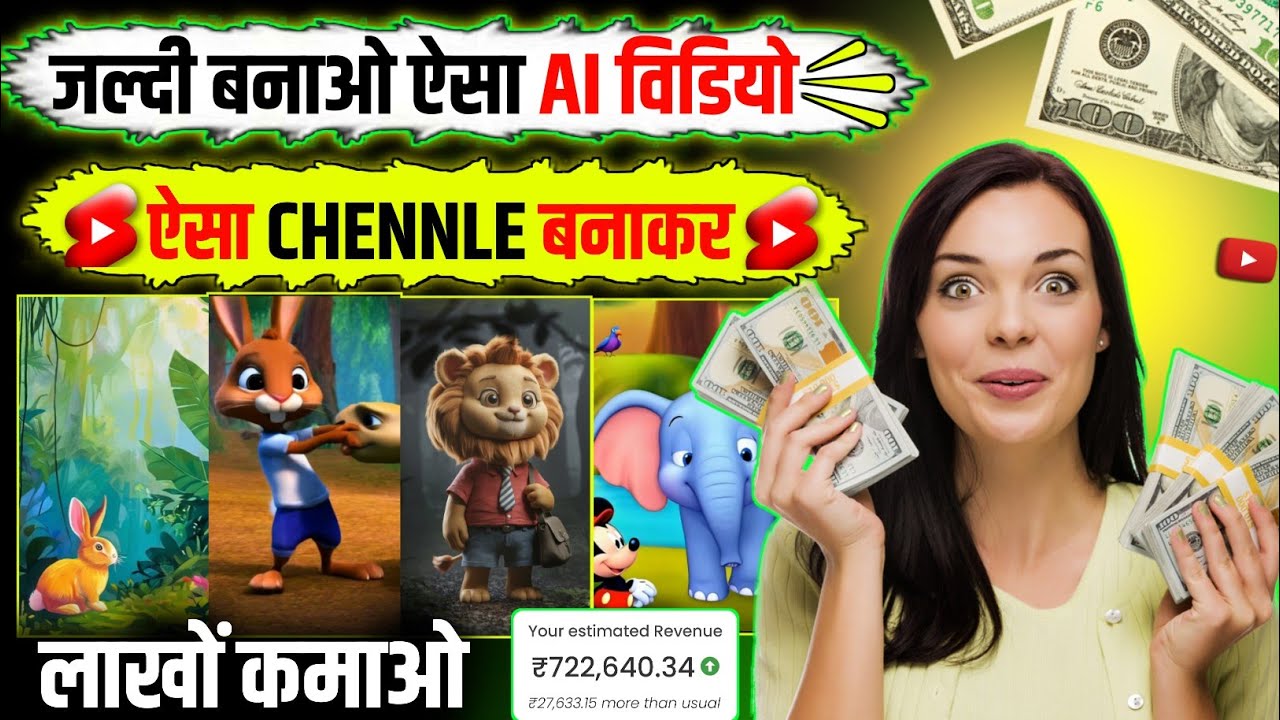 How to Create 2D Animated Videos Using AI for FREE | एक दिन में 100 ...