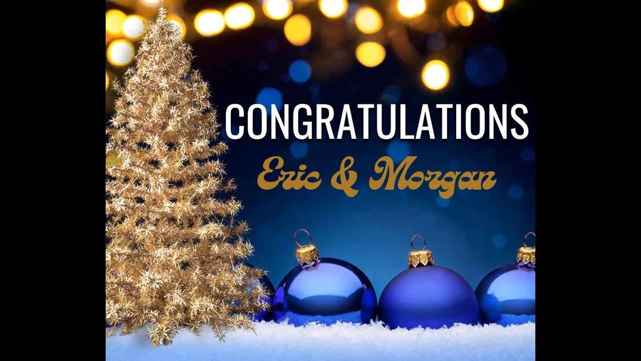 Congratulations Eric and Morgan Williams! - YouTube