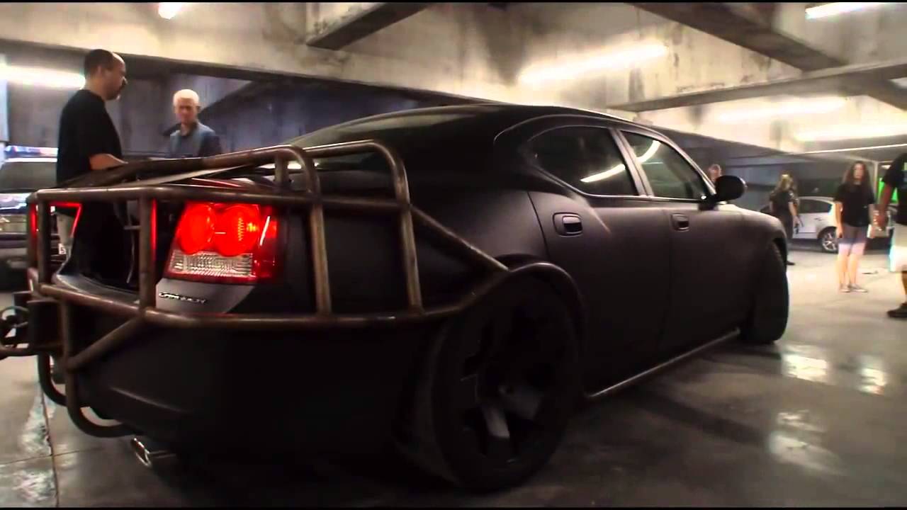 Behind Fast Five Matte Black Chargers - YouTube
